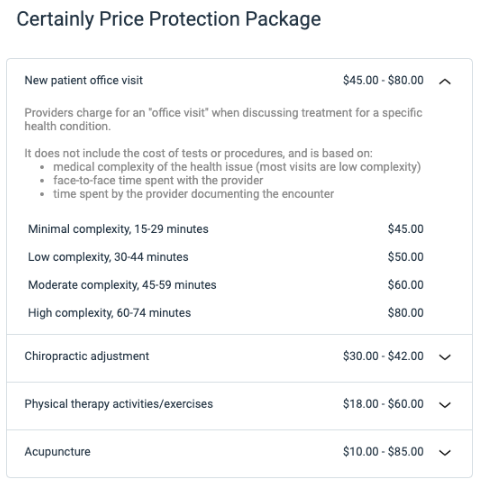 Certainly Health | Book doctors without surprise bills